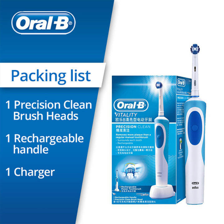 Oral B Electric Toothbrush Vitality Rechargeable 2D Rotating Clean ...