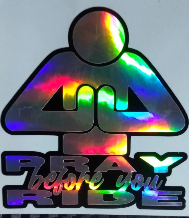 Pray Before You Ride Sticker Decals For Motorcycle Car 3x3.5 inches ...