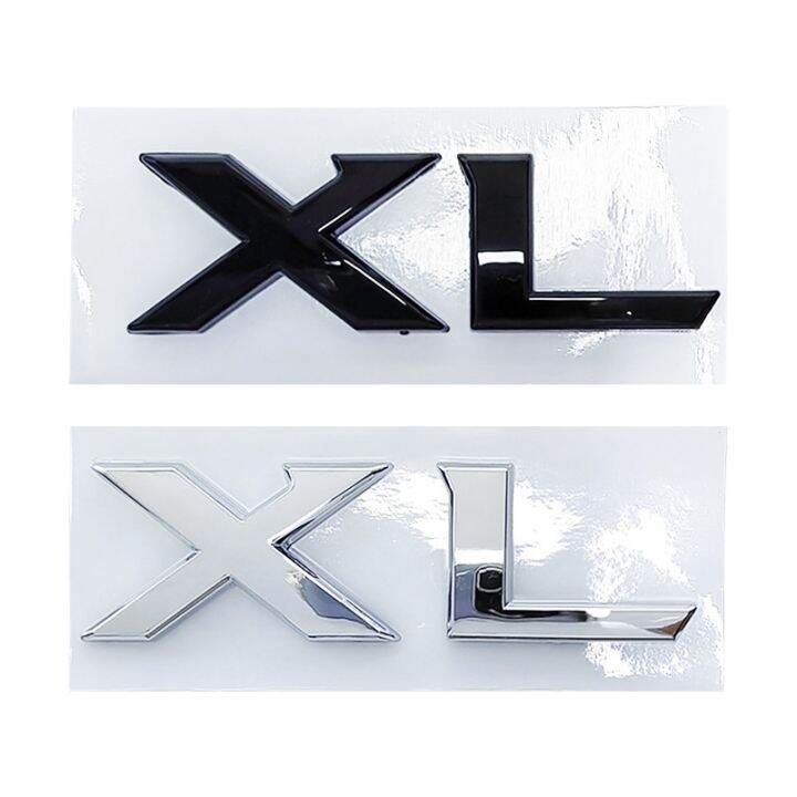 XL logo english letter sticker Rear trunk emblem Car side badge ...