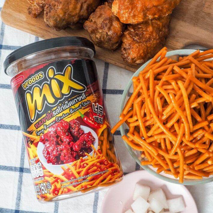 VFOODS MIX วาไรตี้ ขนม ขนมขาไก่ หลากรส 150 กรัม (ดั้งเดิม, ฮอตชิลลี่, ไก่เผ็ดเกาหลี) | Lazada.co.th