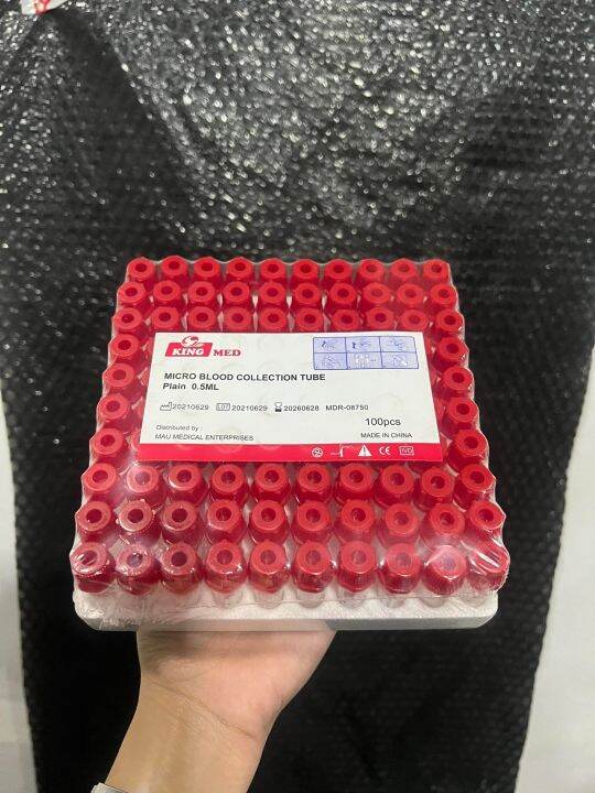 MICROTAINER BLOOD COLLECTION TUBE RED PER TRAY | Lazada PH