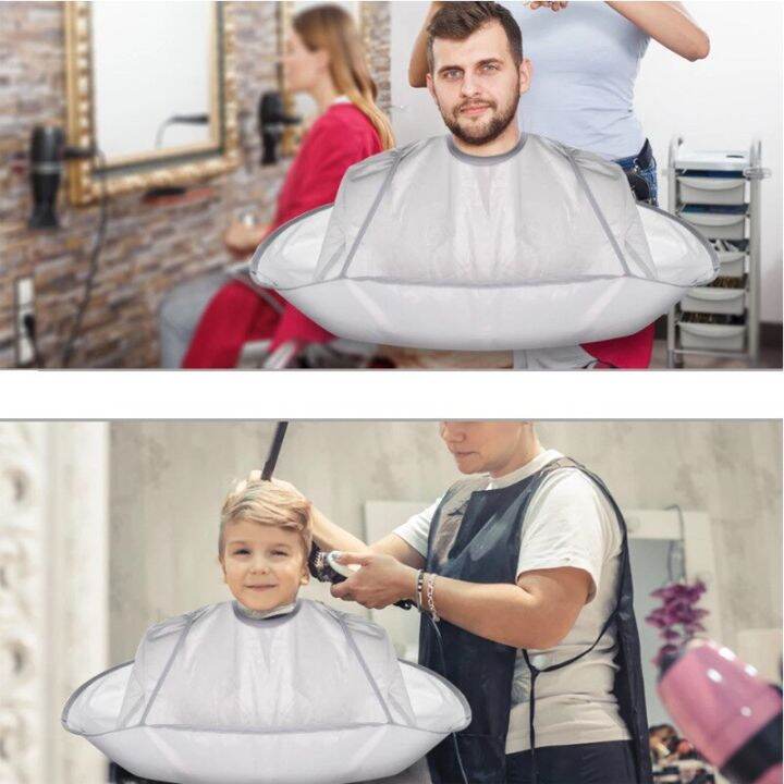 Foldable Salon Haircut Apron Haircut Cape Umbrella Home Hairdressing ...