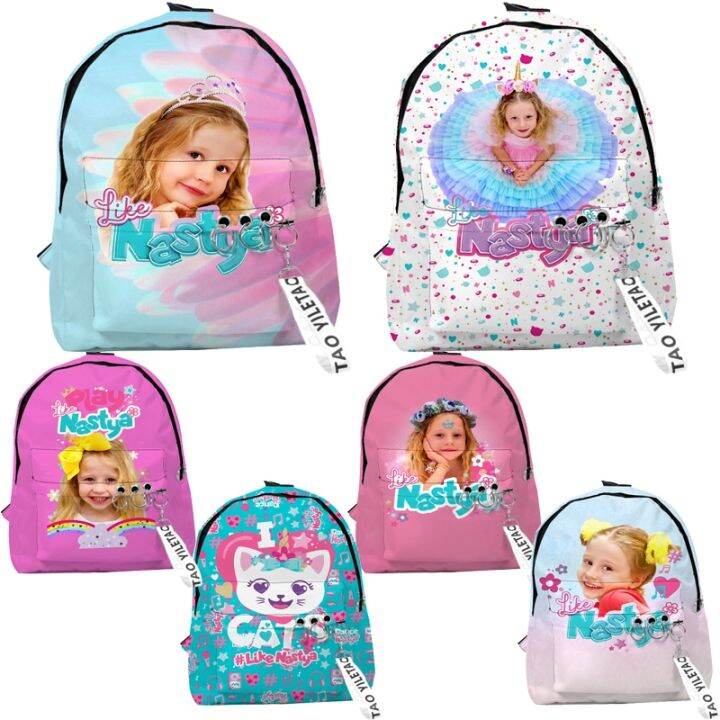 〖Gesh department store〗Children Like Nastya 3D Print Backpacks Kids ...