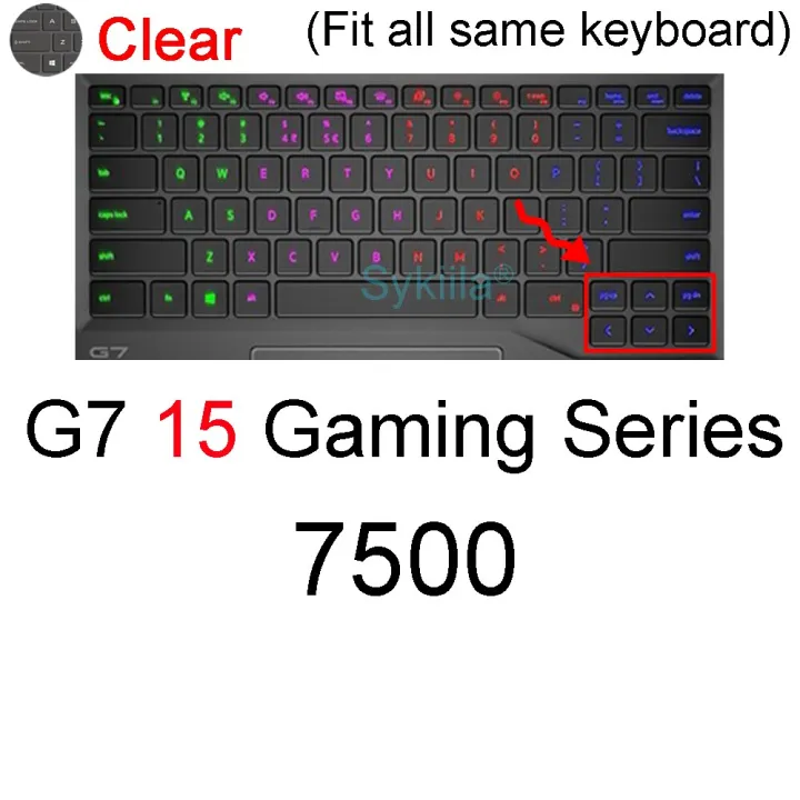 Keyboard Cover for Dell G3 G5 G7 G15 Gaming SE Pro 15 17 Laptop Protector Skin Case Silicon 3500 ...