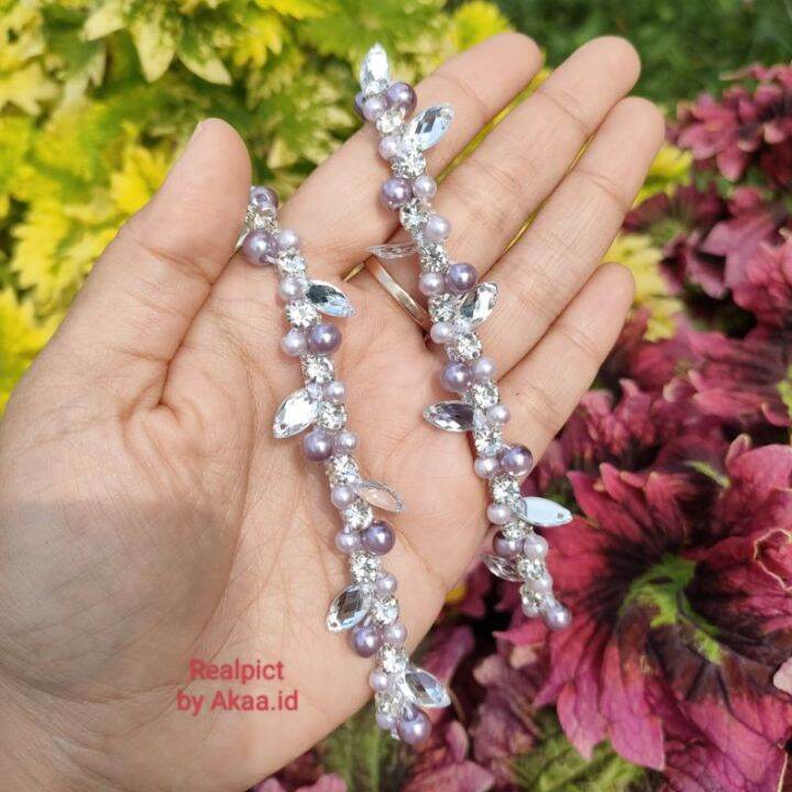 Payet mutiara rangkai model i mix warna | Lazada Indonesia