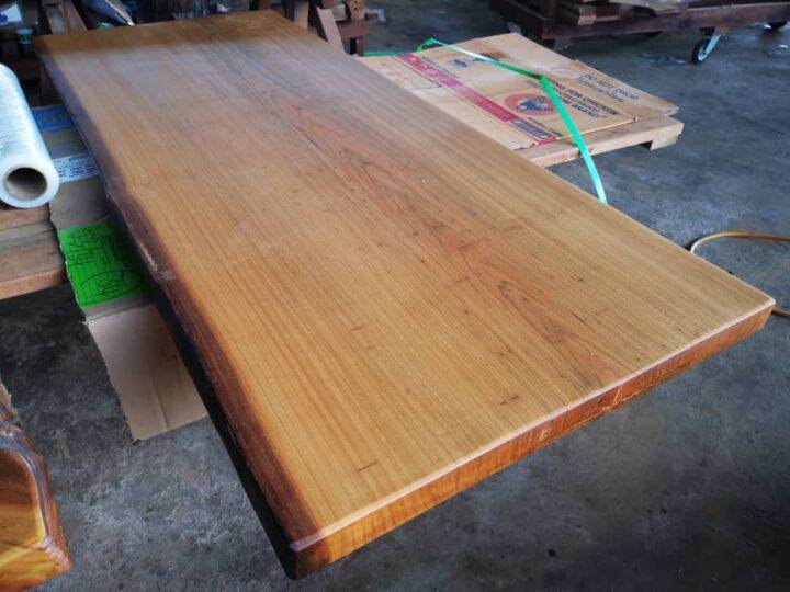 Chengal Live Edge Slab Solid Hard Wood With Natural Coat Finishing 2 ...