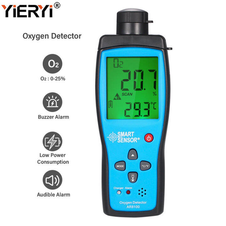 Ar8100 Smart Sensor Oxygen Gas Analyzer O2 Concentration Detector
