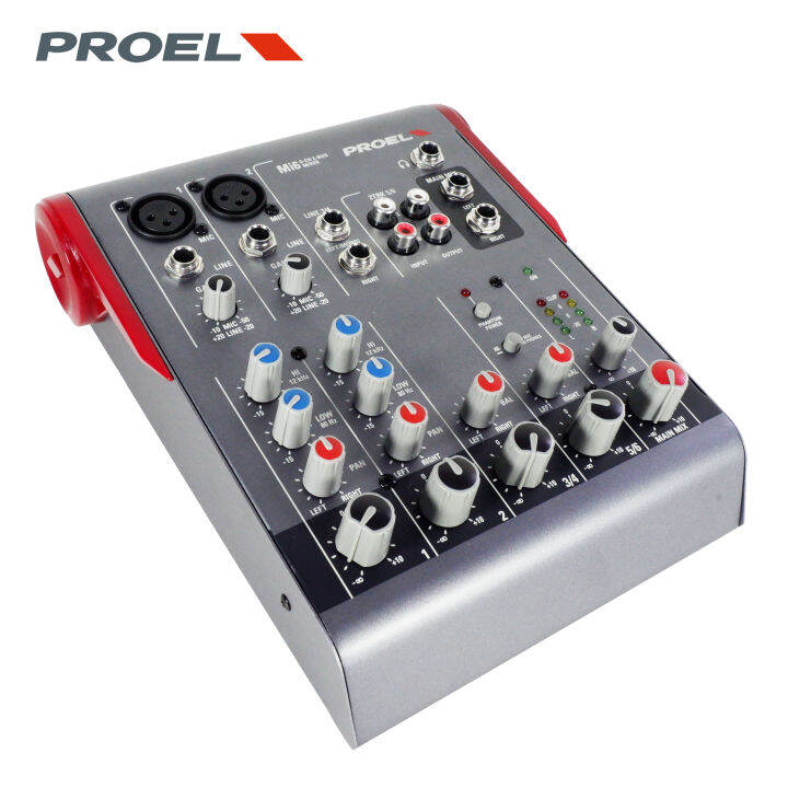 Mixer Audio 6 Channel 2 Bus Compact Mixing Console Proel Mi6 | Lazada ...