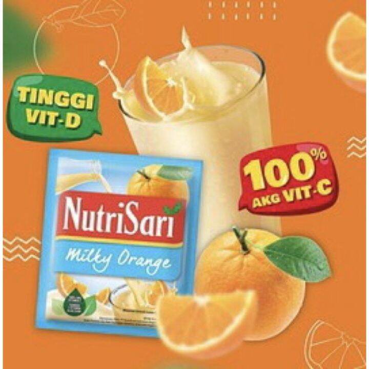 NUTRISARI MILKY ORANGE SERBUK MINUMAN RASA SUSU JERUK 1 RENCENG ...