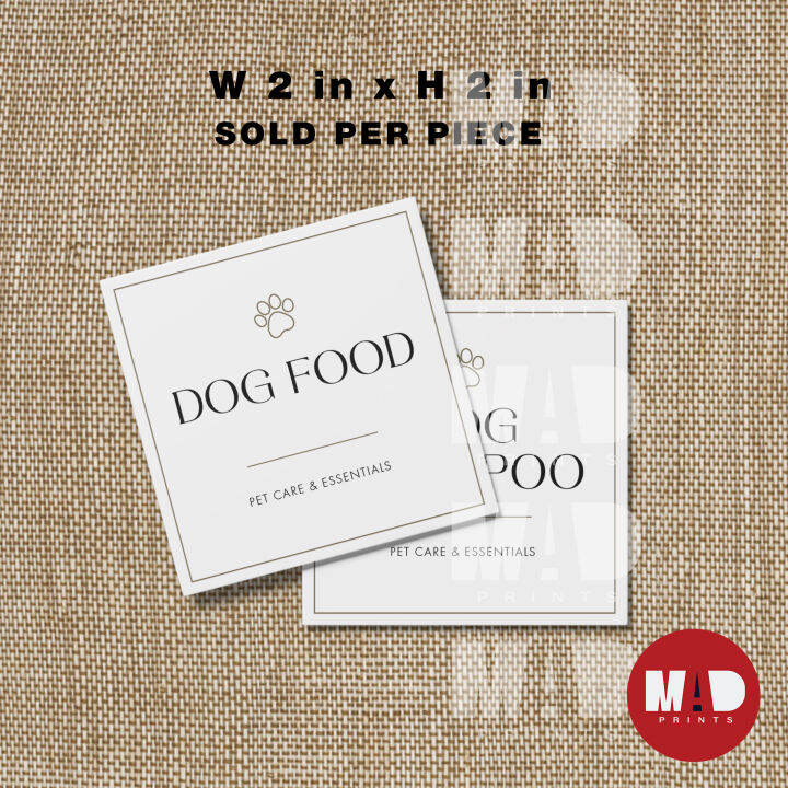 Pet Dog Cat Fur Care & Essential Waterproof Labels Sticker | Lazada PH