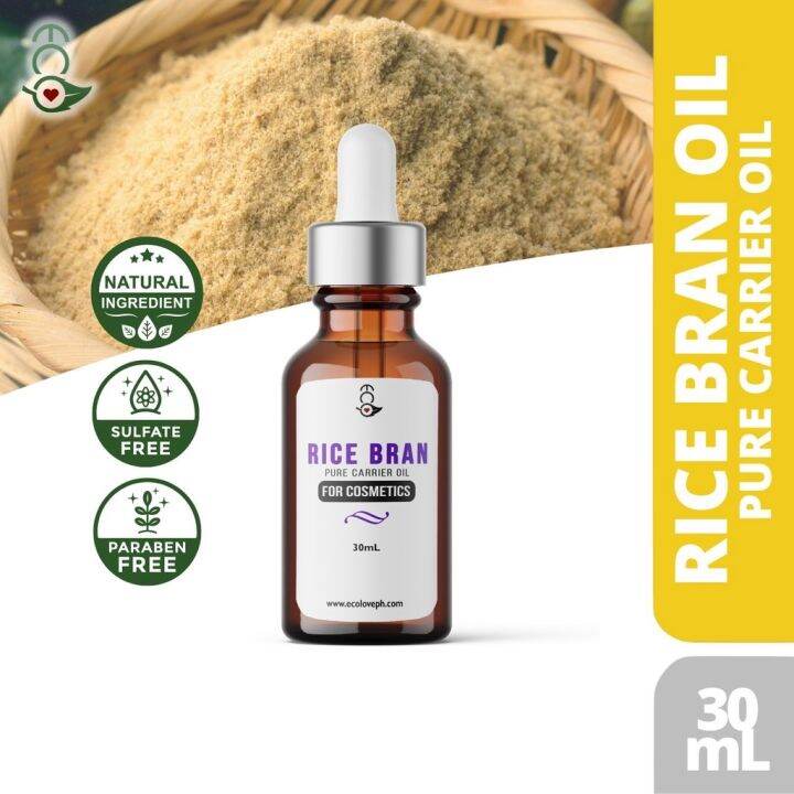 Eco Premium Organic Rice Bran Carrier Oil Pure Cold-Pressed Oryza ...