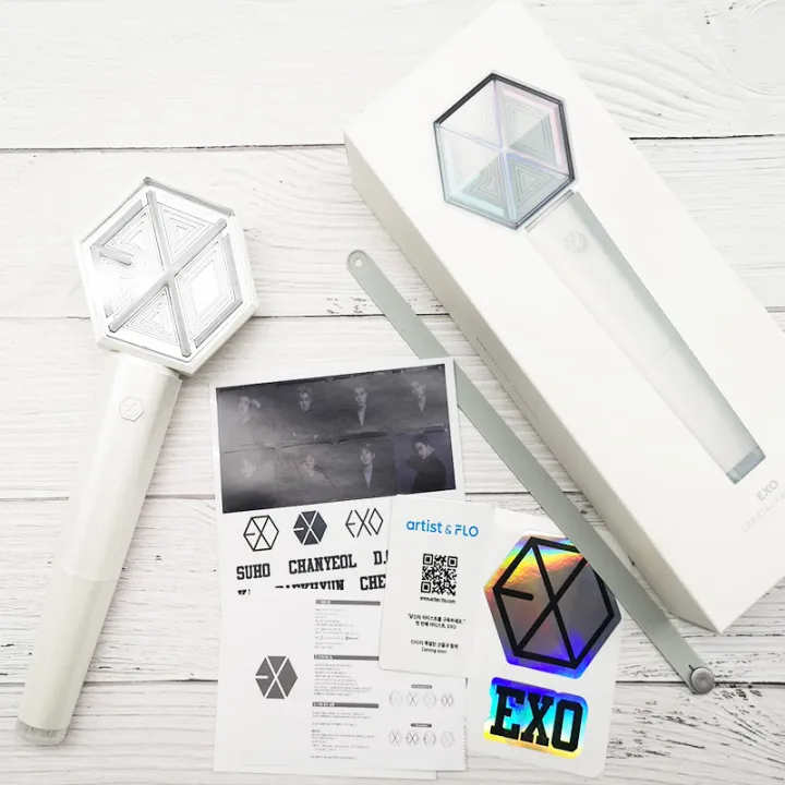 Kpop อย่างเป็นทางการแท่งไฟ EXOs Lightstick Ver 3.คอนเสิร์ต LED เรืองแสง ...