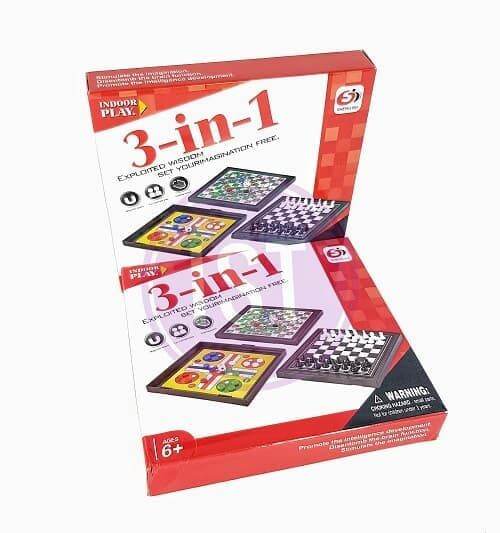 3 In 1 Board Game / Board 3 In 1 (ludo, Chess, Snake Ladder) S3302 | Lazada PH