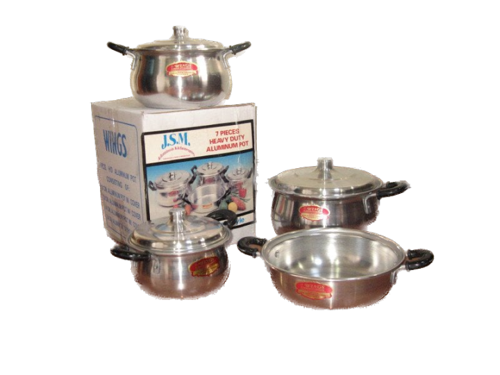 7-piece Casserole Cookware Set Aluminum Pot/Kaserola Makapal Matibay ...