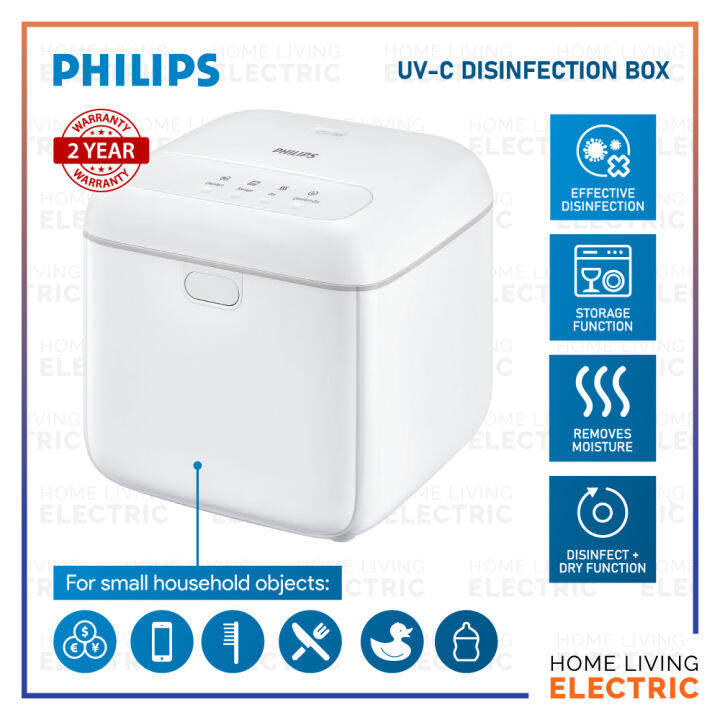 Philips UV-C Disinfection Box (10L) Disinfect Objects in Minutes Dry ...
