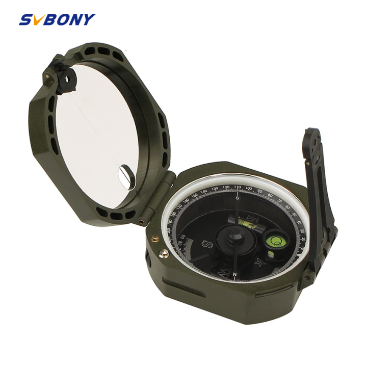 Svbony Waterproof Lensatic Sighting Compass Military Compass with ...