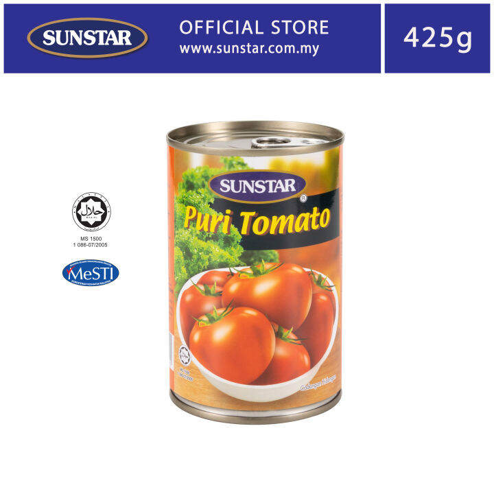 SUNSTAR Tomato Puree / Puri Tomato (425g) | Lazada