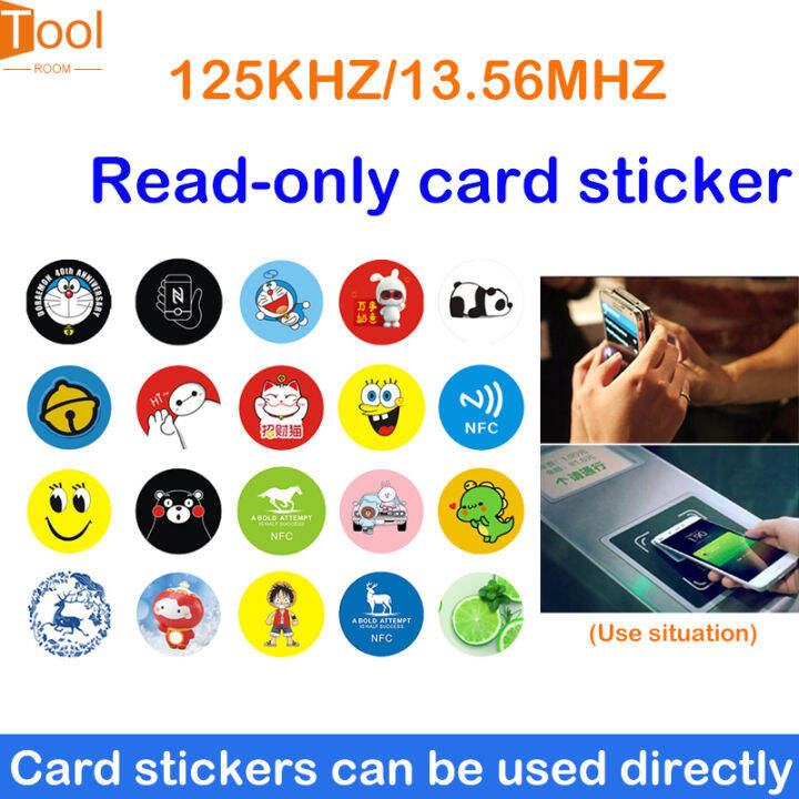 10pcs/50pcs RFID Card Stickers 125Khz 13.56Mhz Tag Access Control Read ...