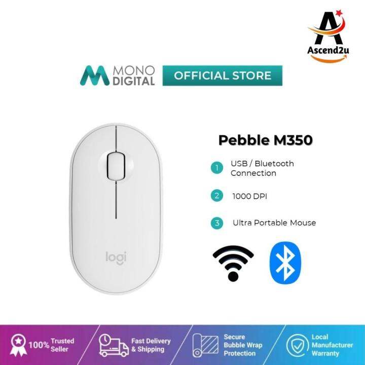 [LOGITECH MY} - MOUSE LOGITECH M350 PEBBLE / WIRELESS / BLUETOOTH ...