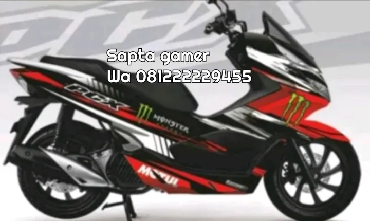 Decal pcx merah full body custom | Lazada Indonesia