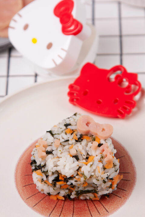 Kitty Triangle Rice Ball Mould Sushi Diy Cute Cartoon Seaweed Cutting ...