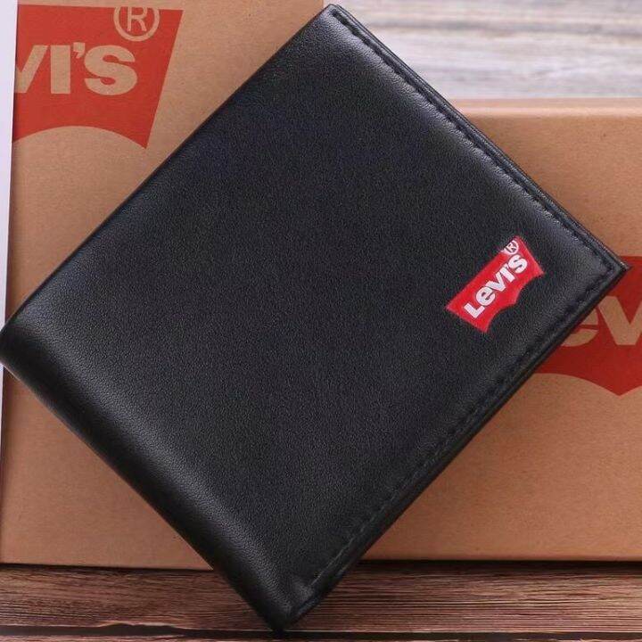 Genuine 100% Levis Wallet Men's Business Multifunctional Leather Half ...