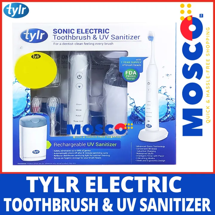 Tylr Sonic Electric Toothbrush & UV Sanitizer | Rechargeable | FDA ...