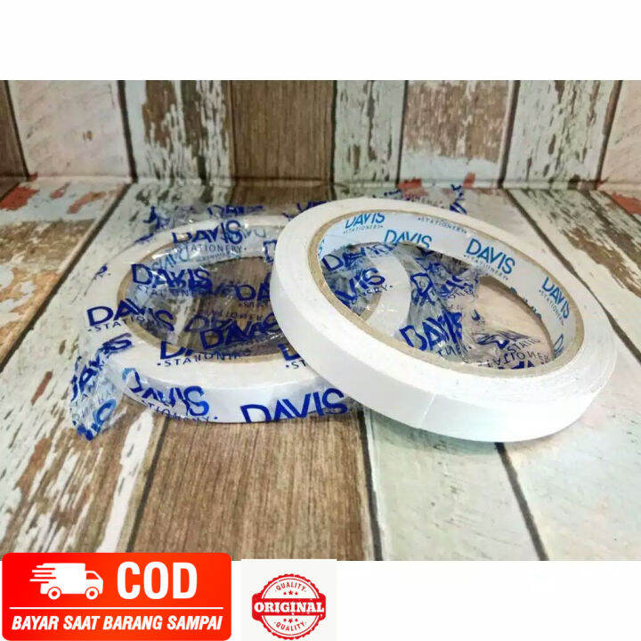 DOUBLE TAPE / SOLASI DOBEL TIP 1/2 INCH PEREKAT SANGAT KUAT | Lazada Indonesia