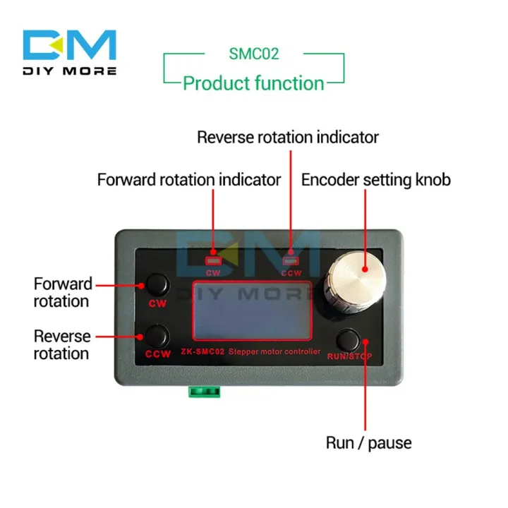 diymore ZK-SMC02 Drive Integrated 42 57 Stepper Motor Forward and ...