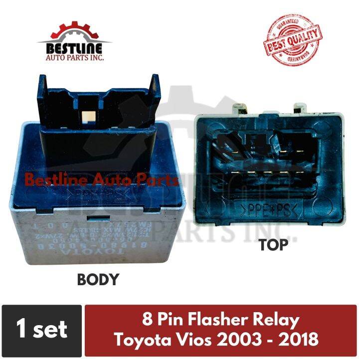Turn Signal 8 Pin Flasher Relay / Hazard Relay for Toyota Vios 2003 ...