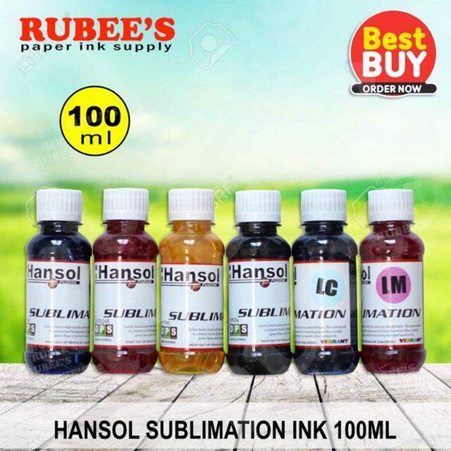 HANSOL SUBLIMATION INKS 100ML | Lazada PH