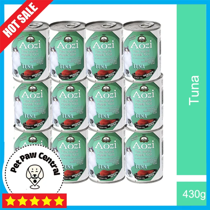 Aozi Organic Tuna Cat Food in Can 430g (12 Cans) | Lazada PH