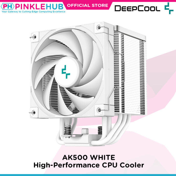 PinkleHub | DEEPCOOL AK500 White High-Performance single tower CPU ...