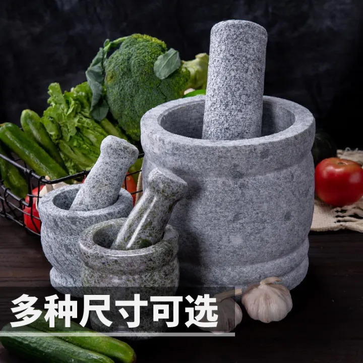 Natural hand garlic mortar, garlic jar, stone nest masher, garlic ...