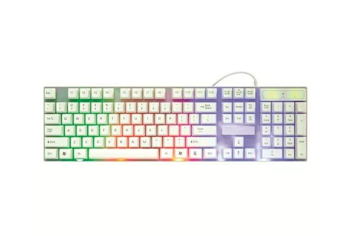 GXT300 ( Arc-Angle ) Colorful LED Illuminated Backlight Gaming Keyboard ...