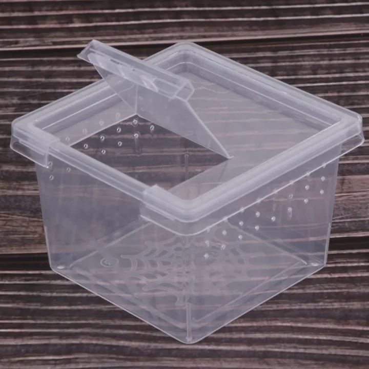 Transparent Breeding Box Plastic Feeding Box Practical Pet Feeding Box ...