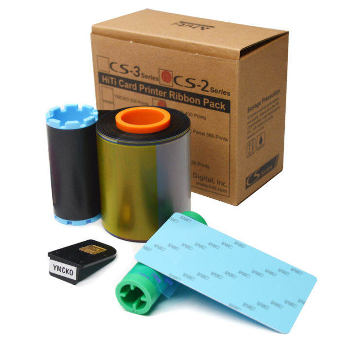 CS-2 YMCKO 400 Images printer Ribbon for hiti CS200 CS200e CS220 card printers private code FW ...