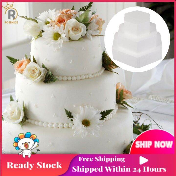 ROSENICE【Ready Stock】 Round Cake Dummy Fake Cake Cake Decorate Model ...