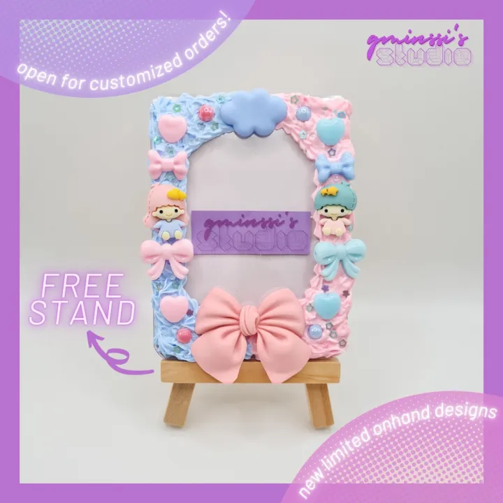 Custom and Pre-made Decoden Sticker Decorated Toploader with Wooden ...