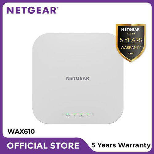 Netgear WAX610 AX1800 PoE MultiGig Insight Mana ged WiFi 6 Access Point ...