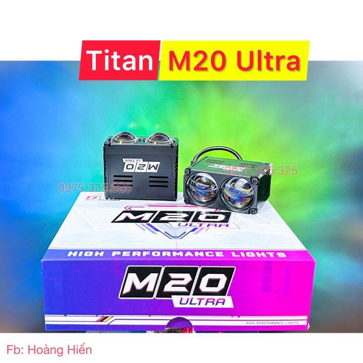 [CHÍNH HÃNG] mẫu 2024 * Bi Led Titan M20 ultra 50W - đèn trợ sáng gương ...