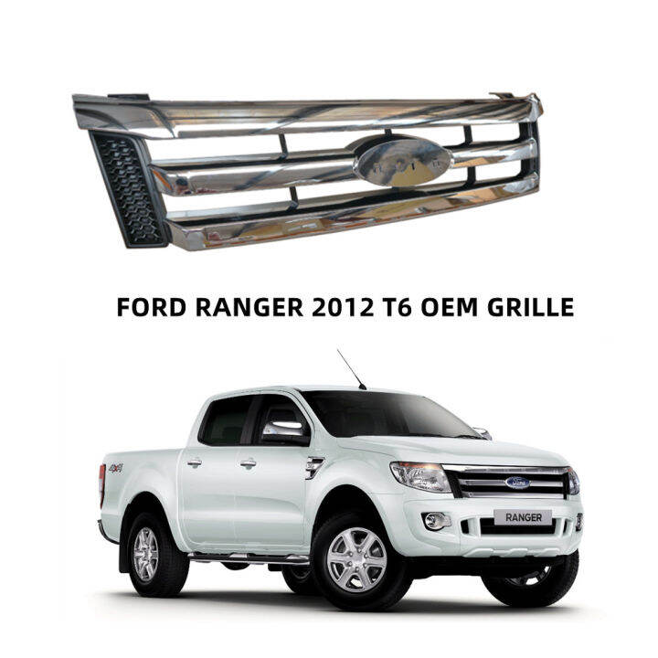 Upgrade Your Ride with the Sleek Ford Ranger T6 OEM Style Chromed Front ...