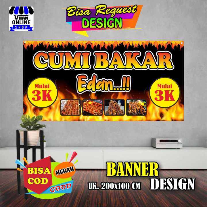 Spanduk Banner Cumi Bakar, Bebakaran Seafood, Sate Seafood, Keren ...