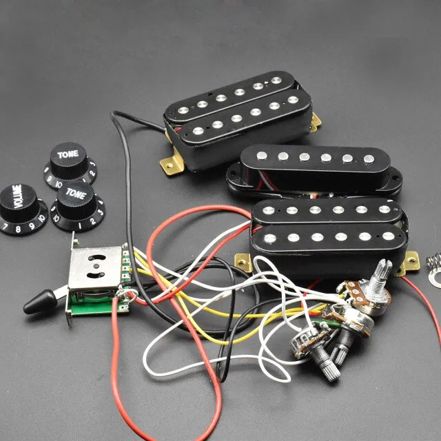 Electric Guitar Loaded Prewired Pickguard HSH Pickups Pre Wired Single ...