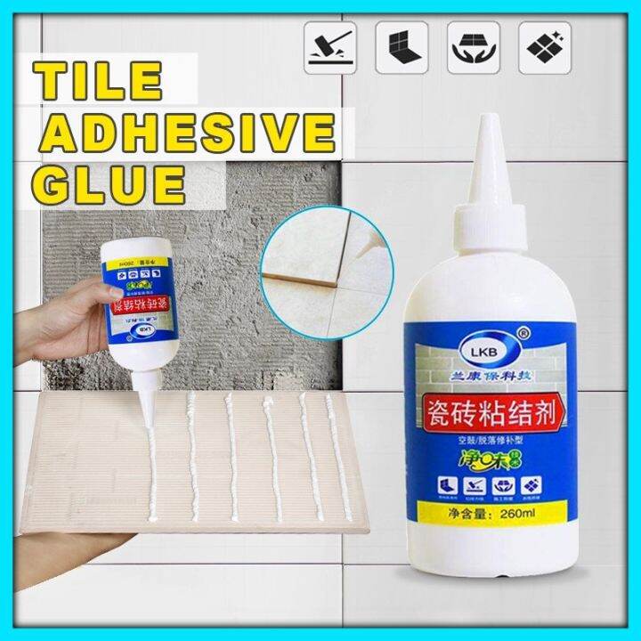 260ml Professional Tile Repair Adhesive Glue Easy Bonded Heavy Duty ...