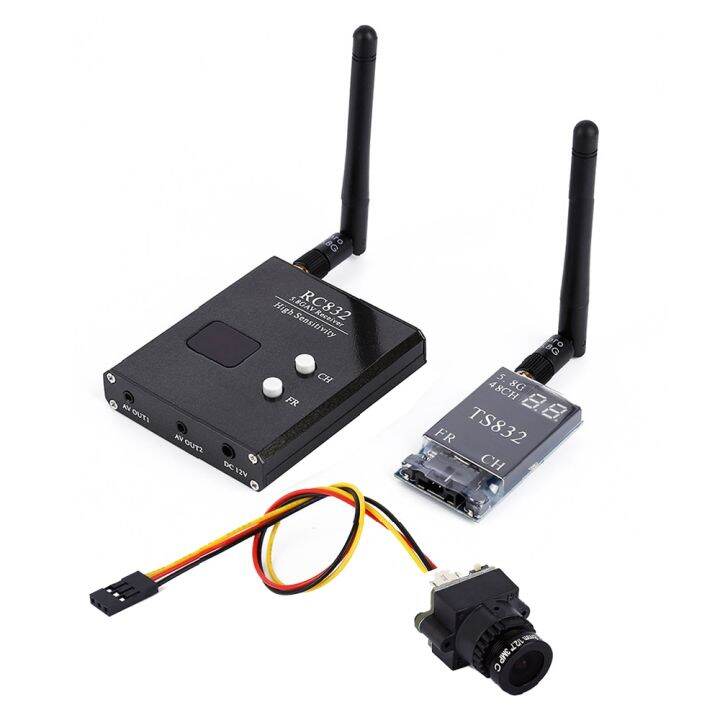 New 48CH 5.8G 600Mw 5Km Wireless AV Transmitter TS832 +RC832 Receiver ...