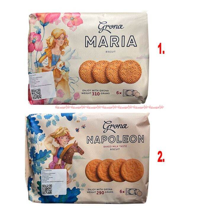 Grona Maria Biscuit Original 290gr Grona Napoleon Baked Milk Taste ...