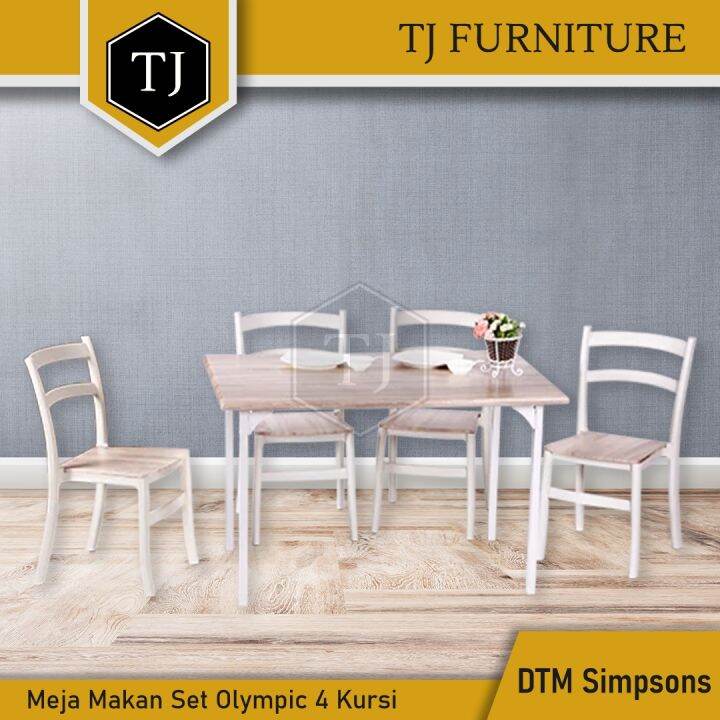 Olympic Set Meja Makan dan 4 Kursi / Dining Table and 4 Chairs Set ...