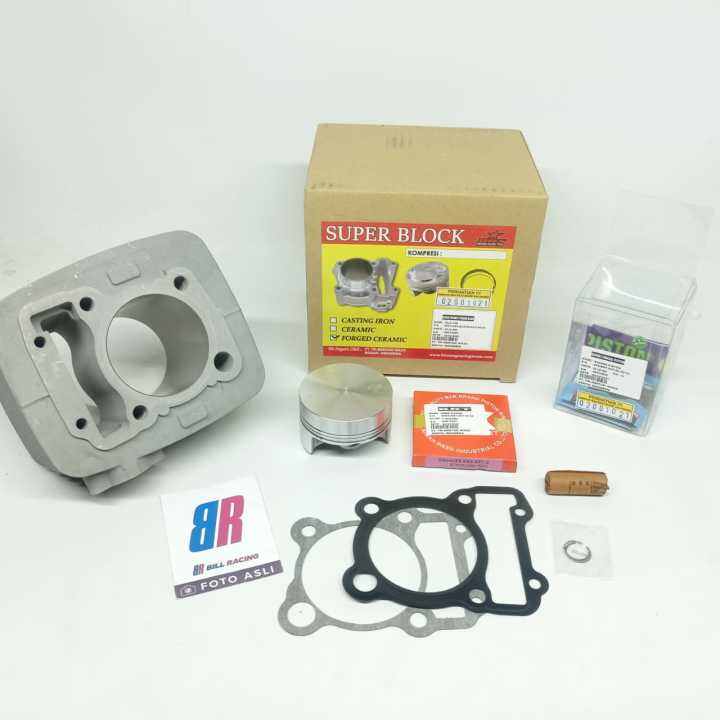 SUPER BLOK CERAMIC & FORGED PISTON BRT 68 MM KLX 150 | Lazada Indonesia