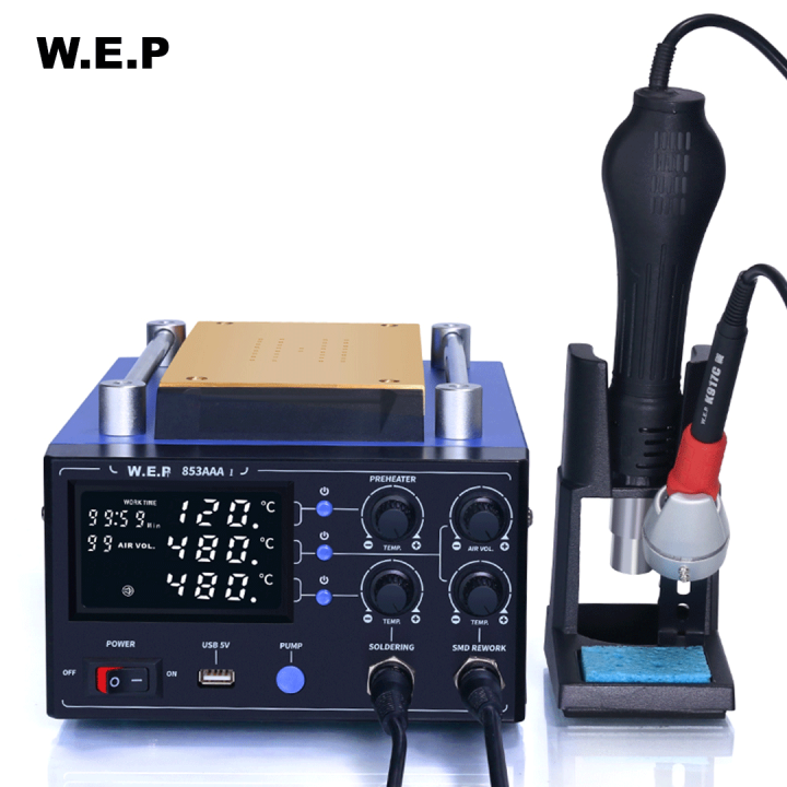 WEP 853AAA I 3-in-1 Screen Separator Soldering Station & Blower Uap ...